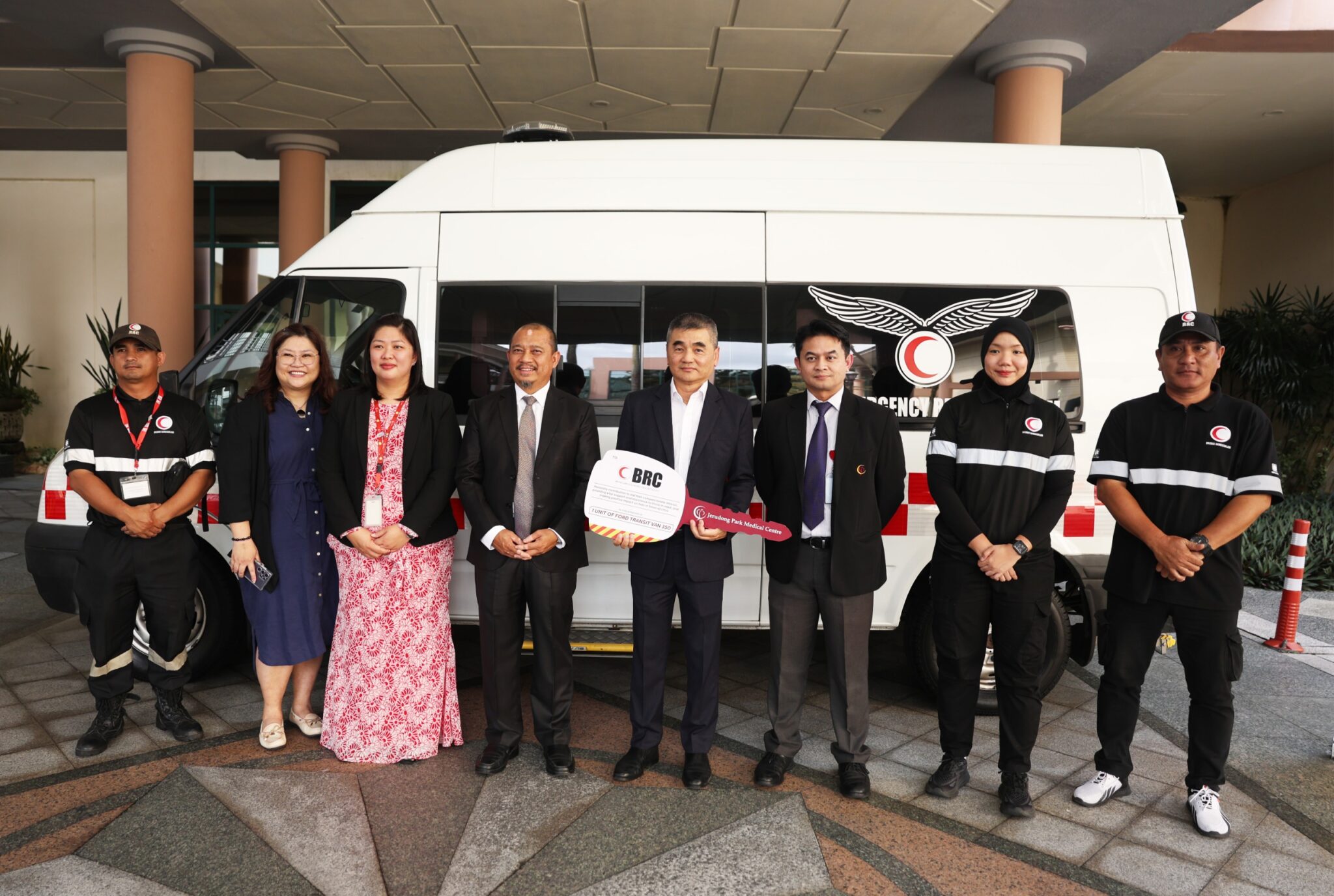 JPMC EXTENDS A LIFELINE: DONATES AMBULANCE TO BRC FOR ENHANCED ...